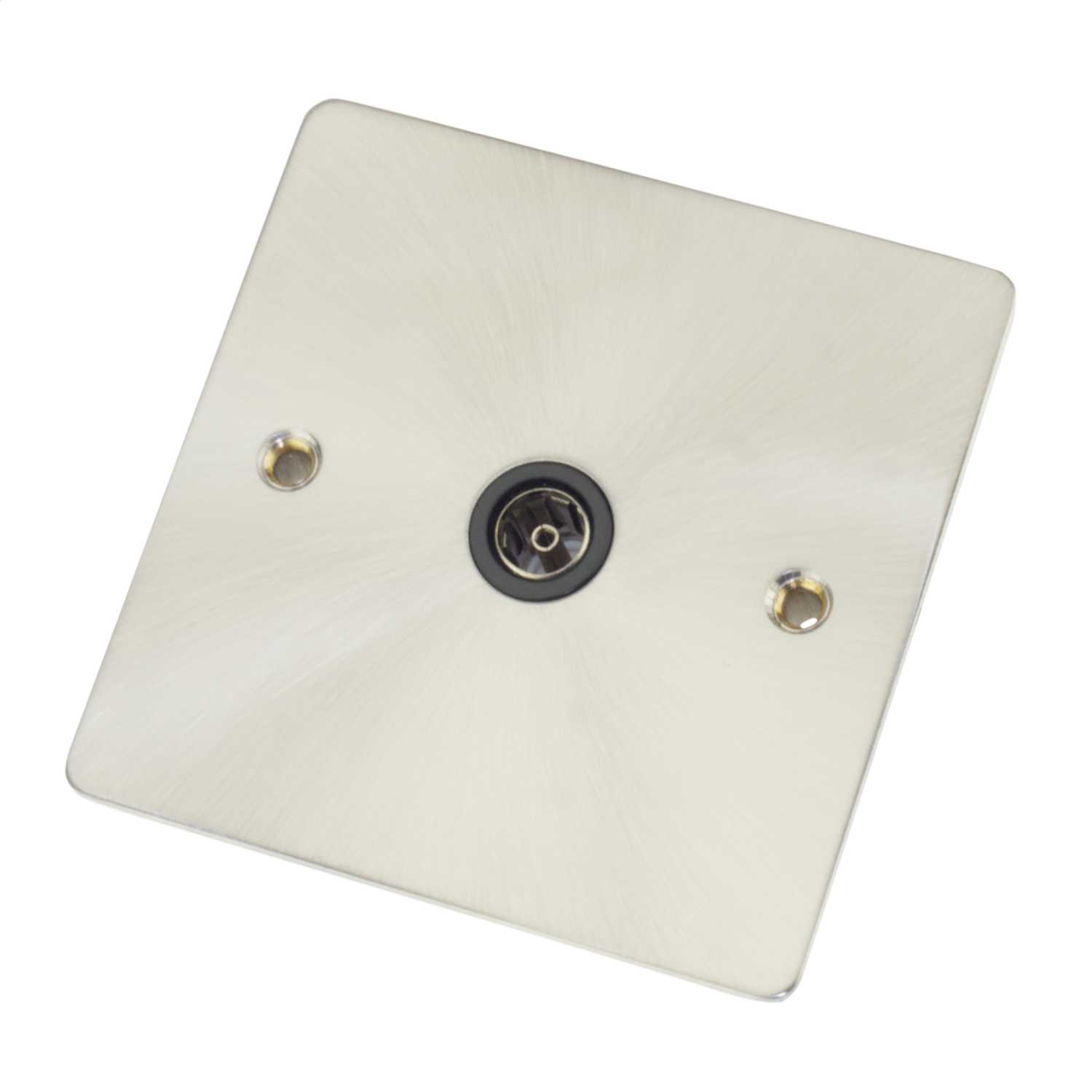 Scolmore Click Define 1 Gang Non Isolated Coaxial Socket Black Insert ...