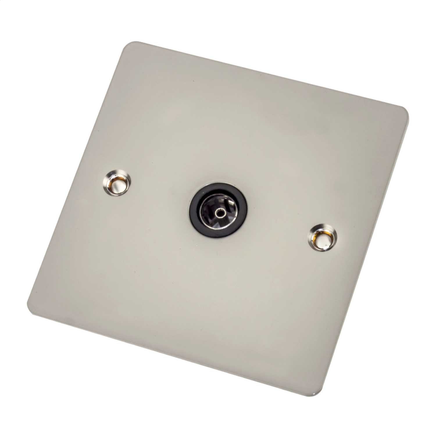 Scolmore Click Define 1 Gang Non Isolated Coaxial Socket Black Insert ...