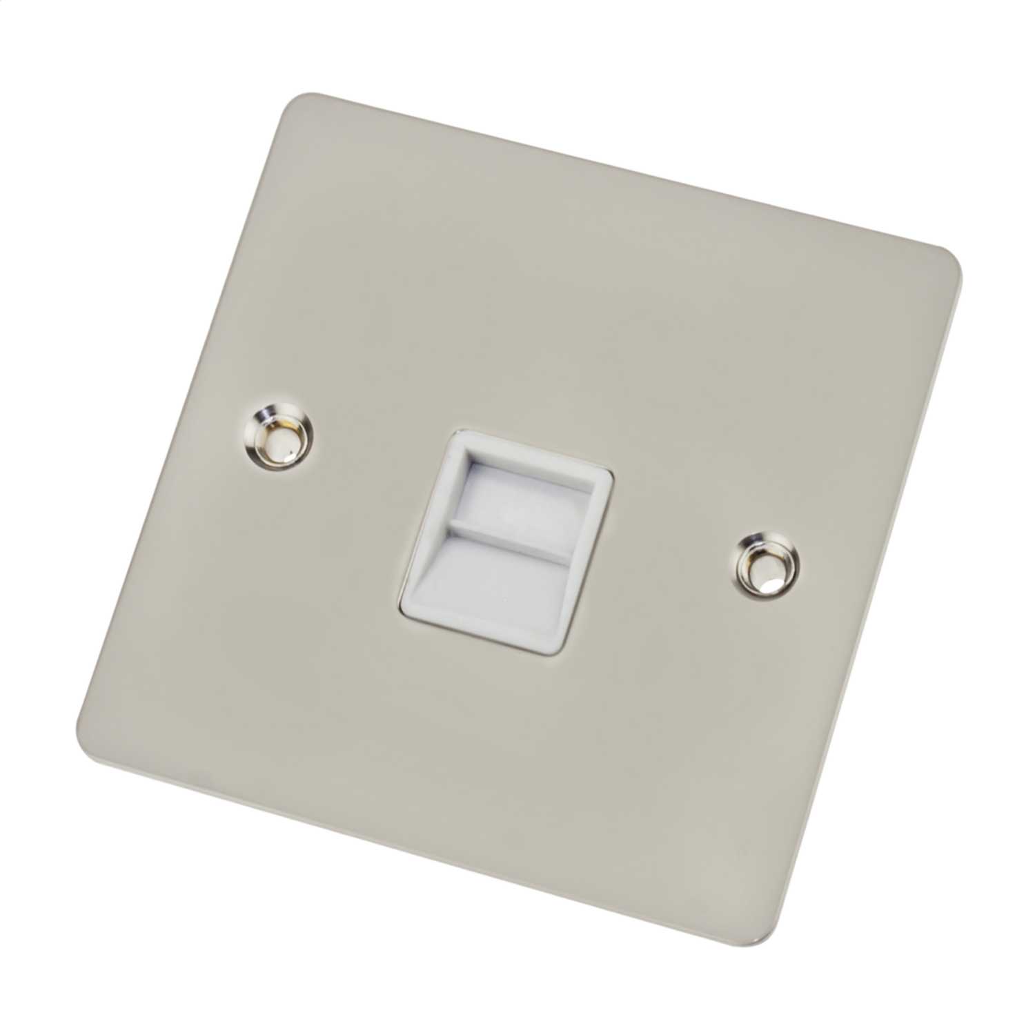 Scolmore Click Define 1 Gang Secondary Telephone Socket White Insert ...