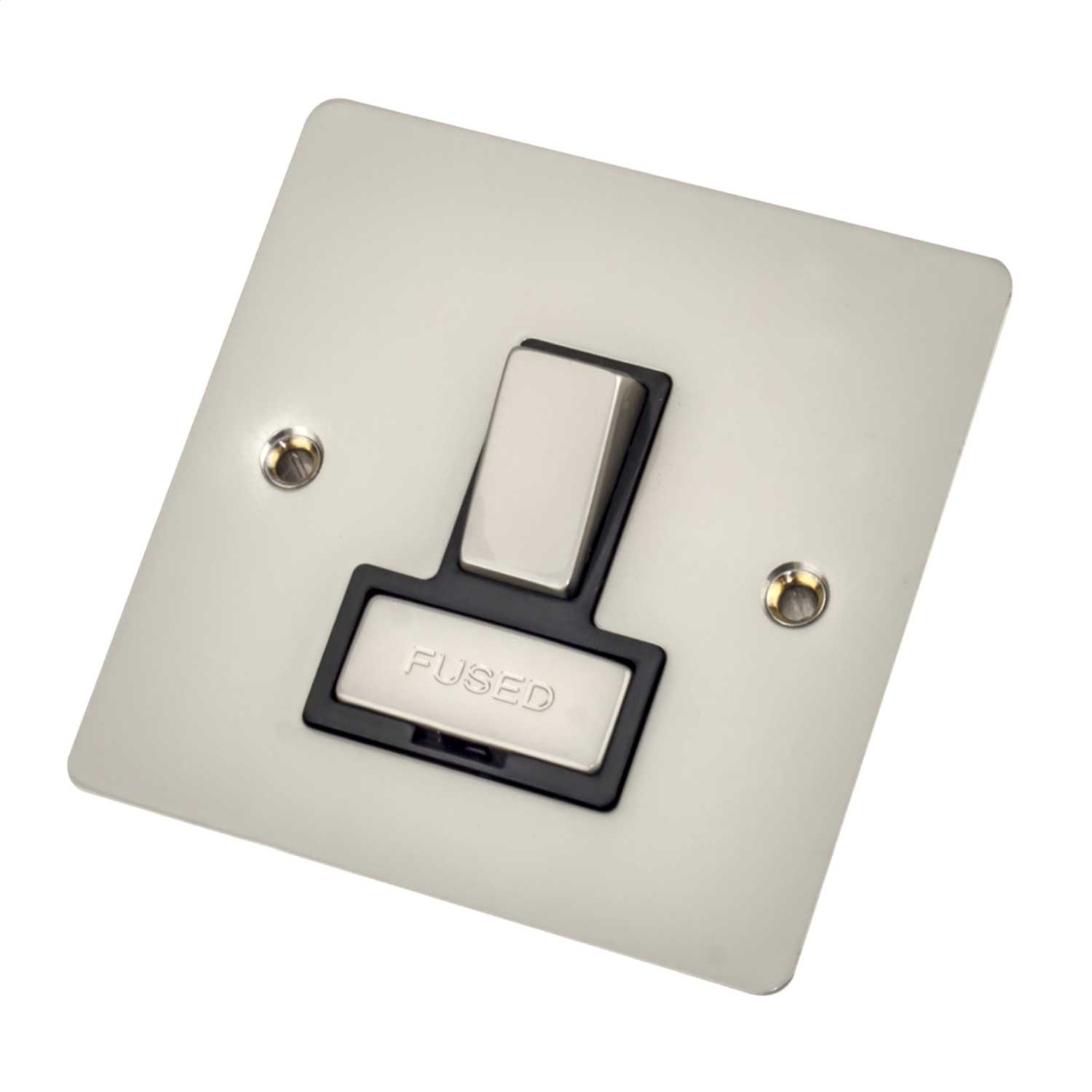 Scolmore Click Define 13A DP Switched Fused Spur Black Insert Pearl ...