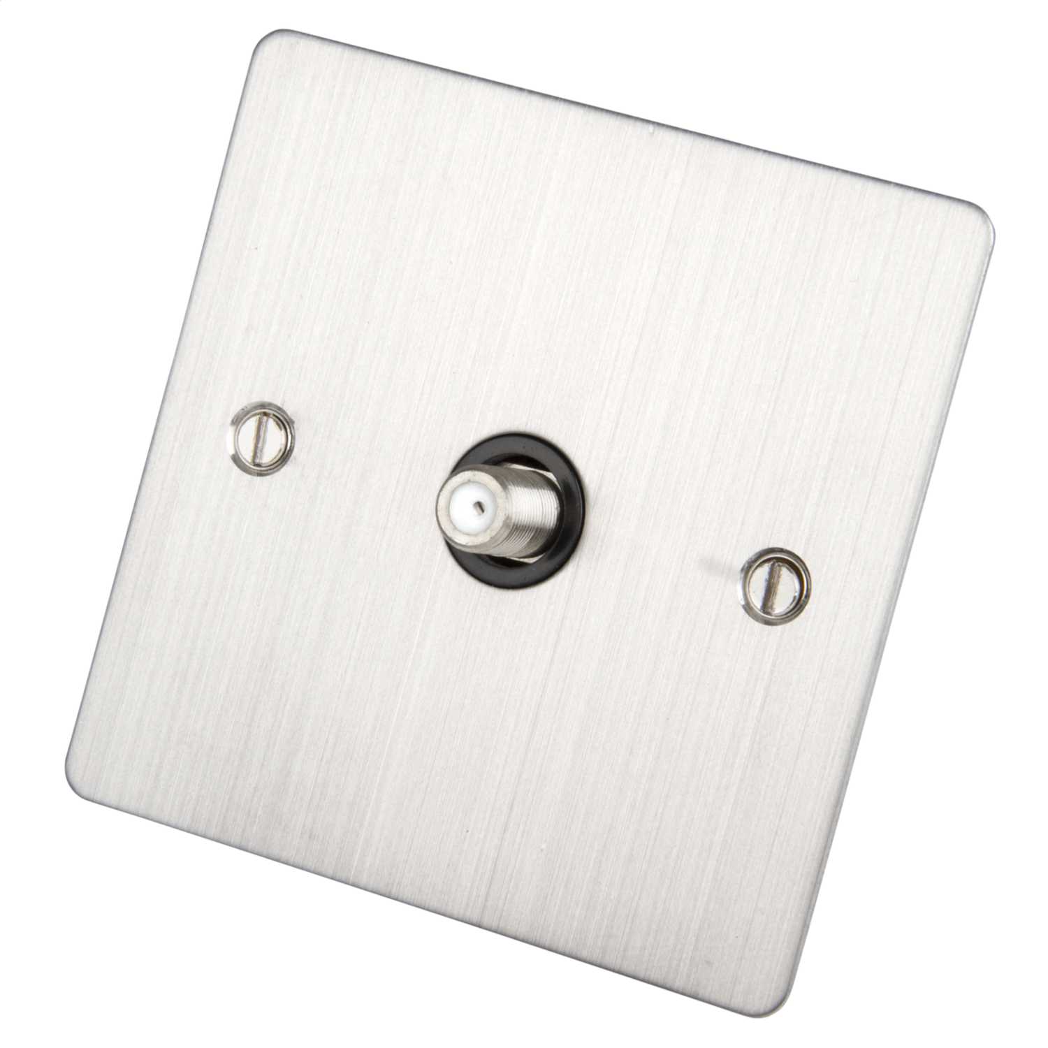 Scolmore Click Define 1 Gang Non Isolated Satellite Socket Black Insert ...
