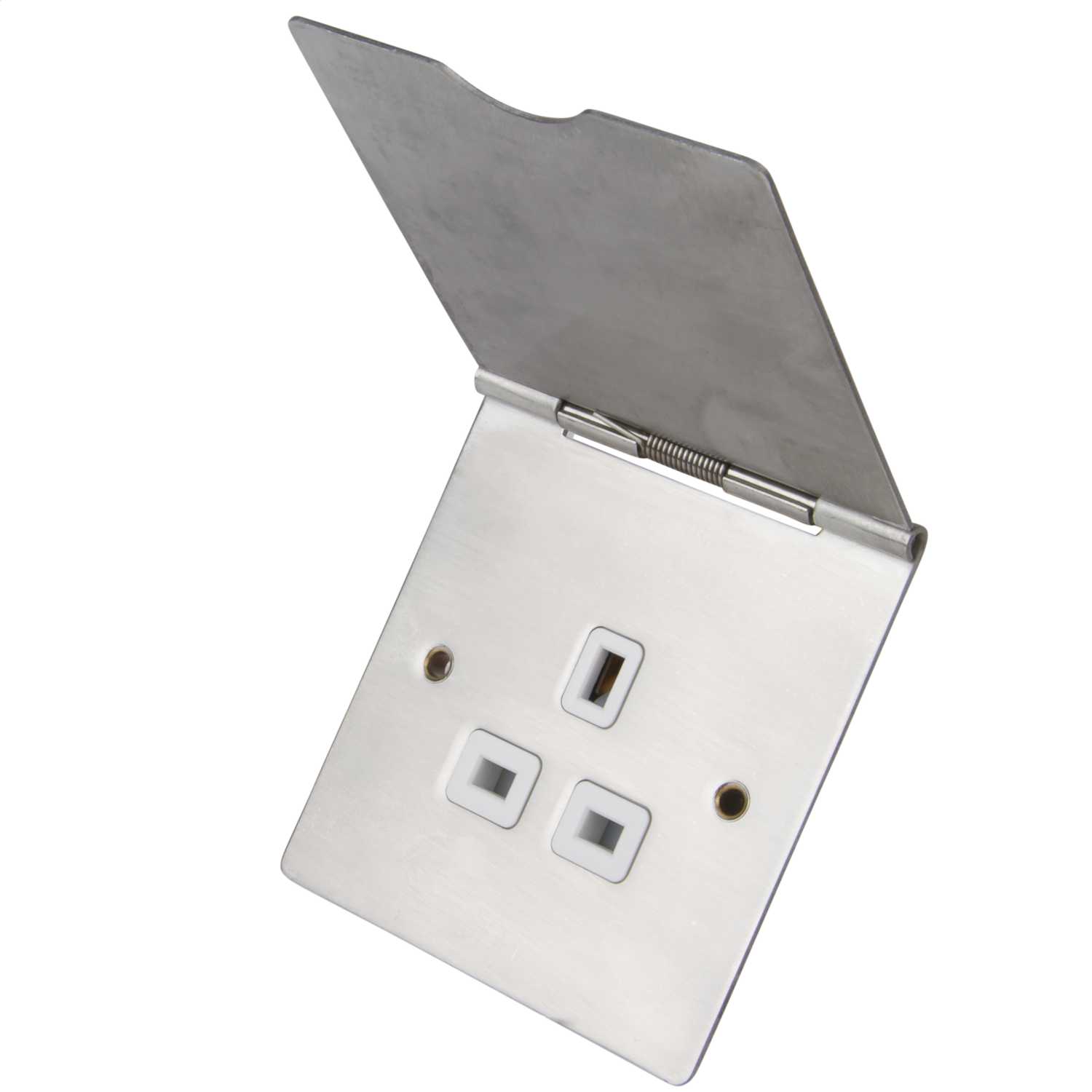 Scolmore Click 13A 1 Gang Floor Socket Outlet Stainless Steel (FS030SS ...