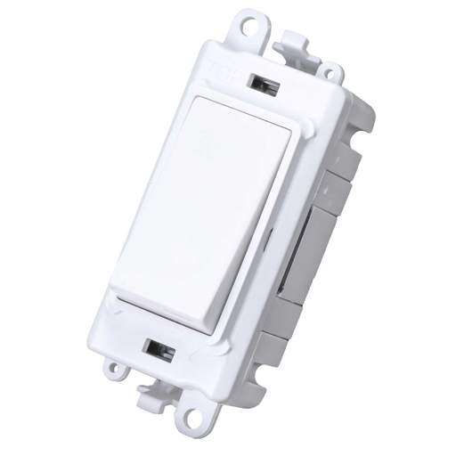 Scolmore Click Gridpro 20A 2 Way Retractive Switch Polar White ...