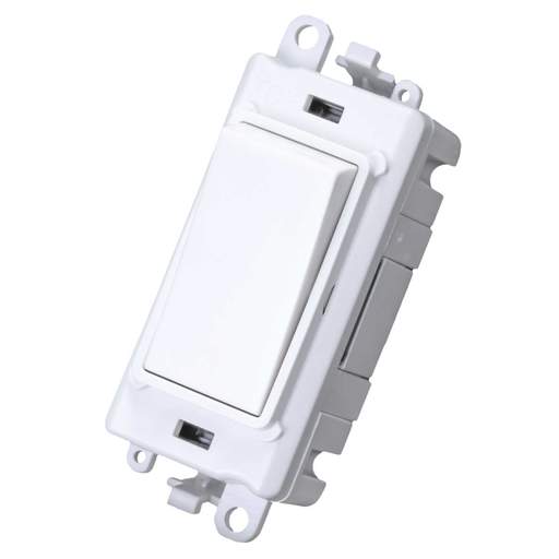 Scolmore Click Gridpro 20A Intermediate Switch Polar White (GM2028PW) | CEF