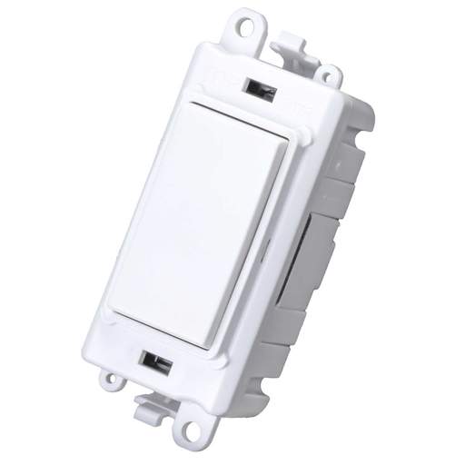 Scolmore Click Gridpro 20A 3 Position Retractive Switch Polar White ...