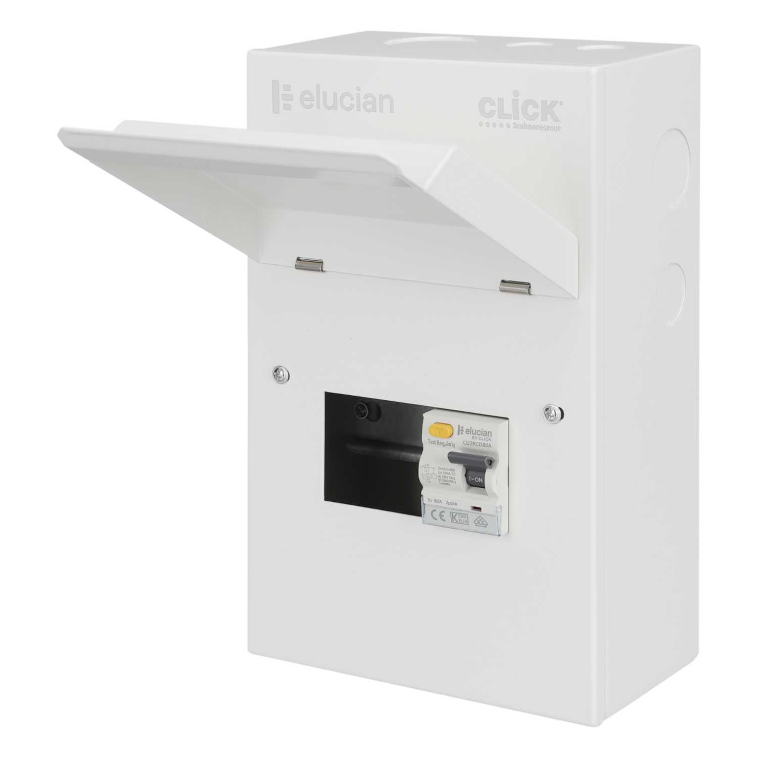 Scolmore Click Elucian Metal Clad Garage Unit with 80A Type A RCD ...