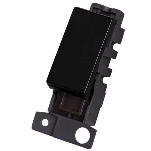 Scolmore Click Mini Grid 10A 2 Way Switch Module Black (MD002BK) | CEF