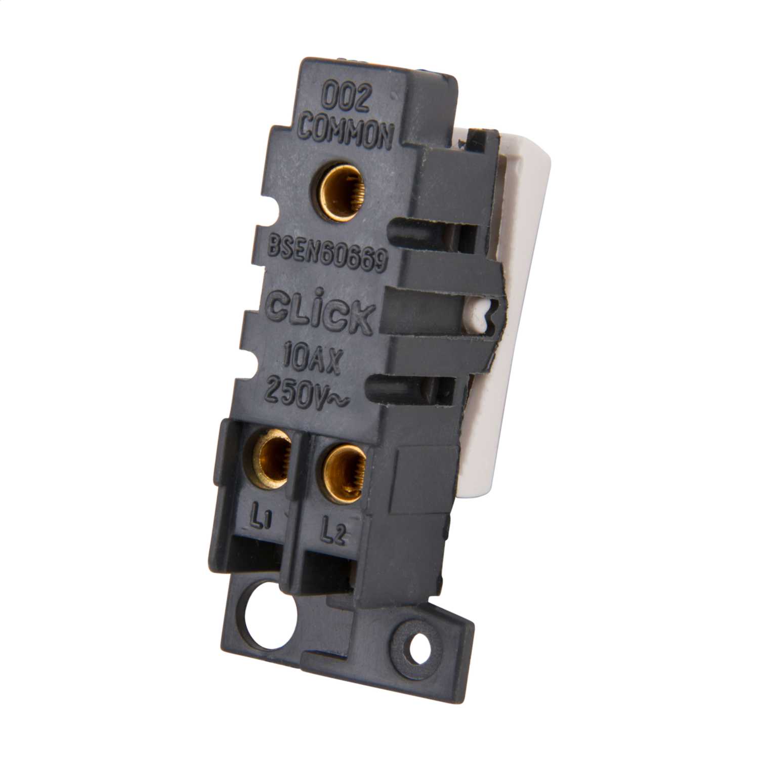 Scolmore Click Mini Grid 10A 3 Position Retractive Switch Module Polar ...
