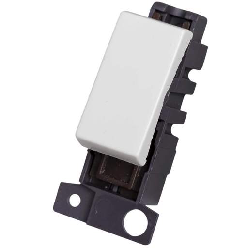 Scolmore Click Mini Grid 10A 2 Way Switch Module White (MD002WH) | CEF