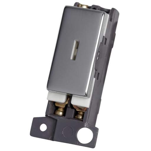 Scolmore Click Mini Grid 10A 2 Way Key Switch Module Polished Chrome ...