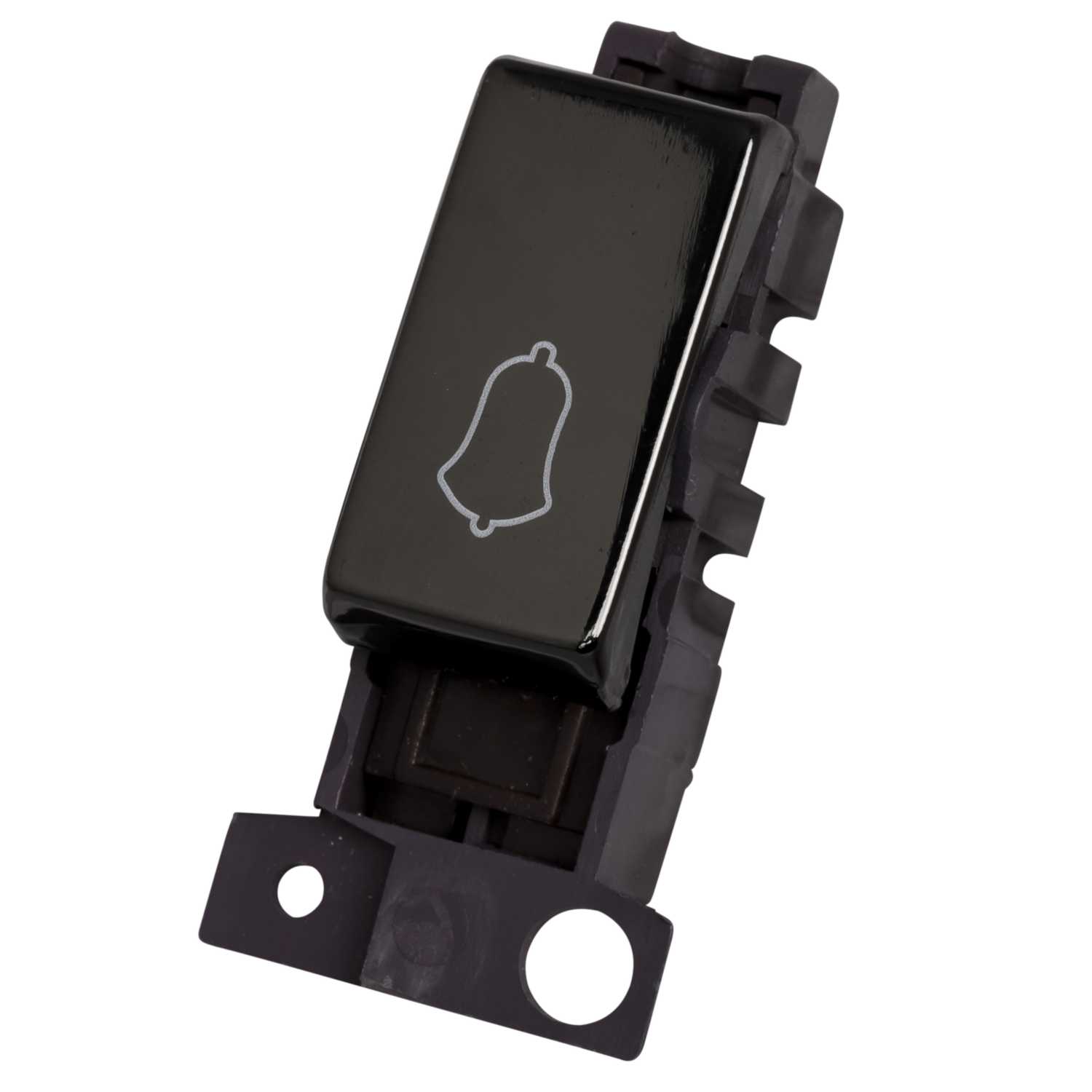 Scolmore Click Mini Grid 10A 1 Way Retractive Switch Module marked Bell ...