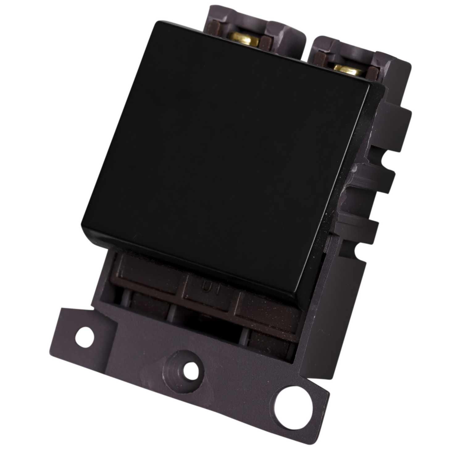 Scolmore Click Mini Grid 20A Double Pole Switch Module Black (MD022BK ...