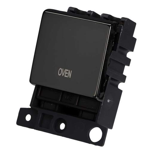 Scolmore Click Mini Grid 20A Double Pole Switch Module marked Oven ...