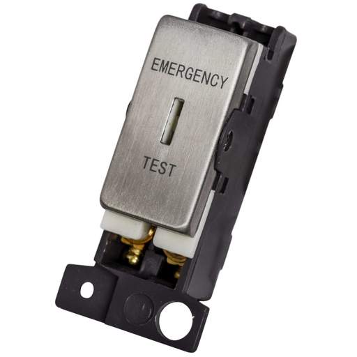 Scolmore Click Mini Grid 10A Double Pole Key Switch Module marked ...