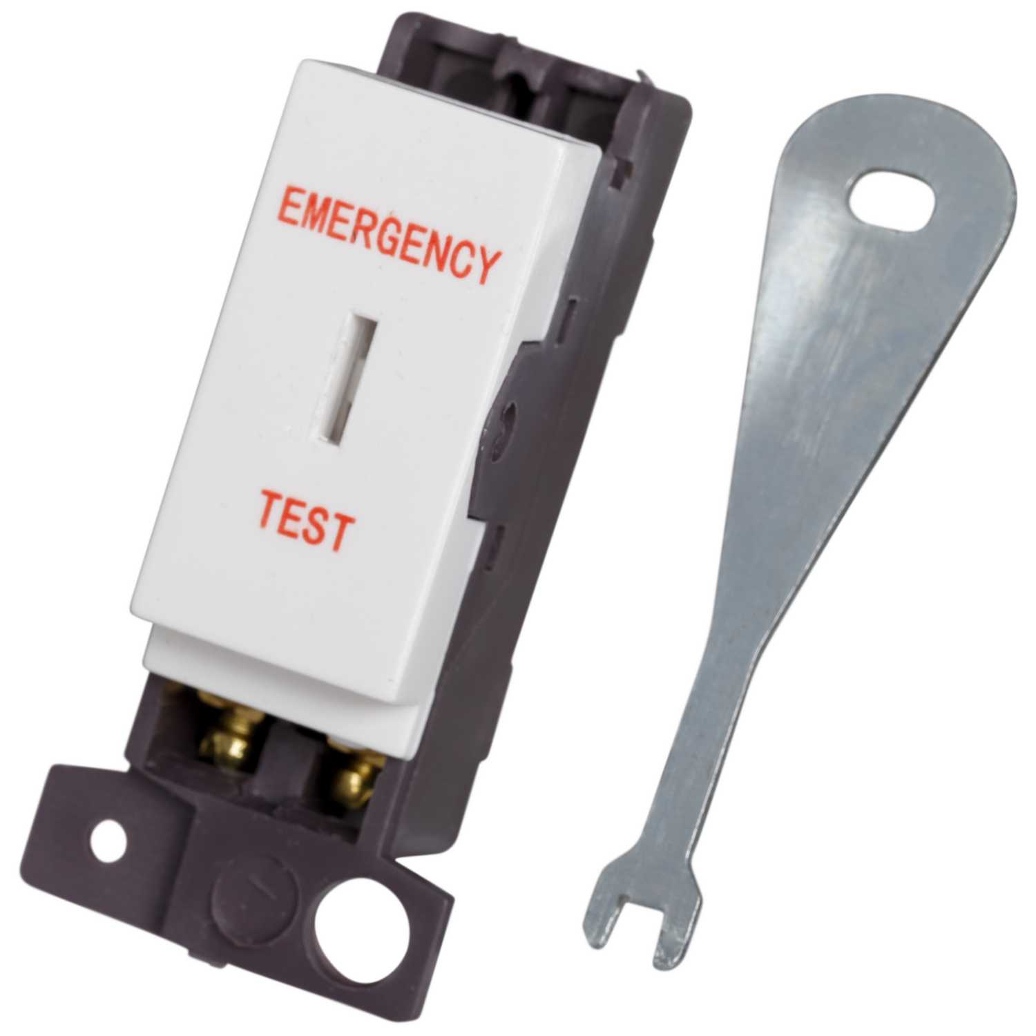 Scolmore Click Mini Grid 10A Double Pole Key Switch Module marked ...