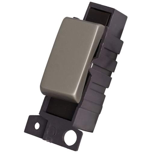 Scolmore Click Mini Grid 10A 3 Position Switch Module Pearl Nickel ...