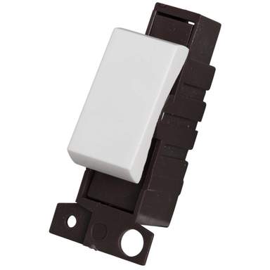 Scolmore Click Mini Grid 10A 3 Position Switch Module White (MD070WH) | CEF