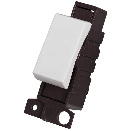 Scolmore Click Mini Grid 10A 3 Position Switch Module White (MD070WH) | CEF