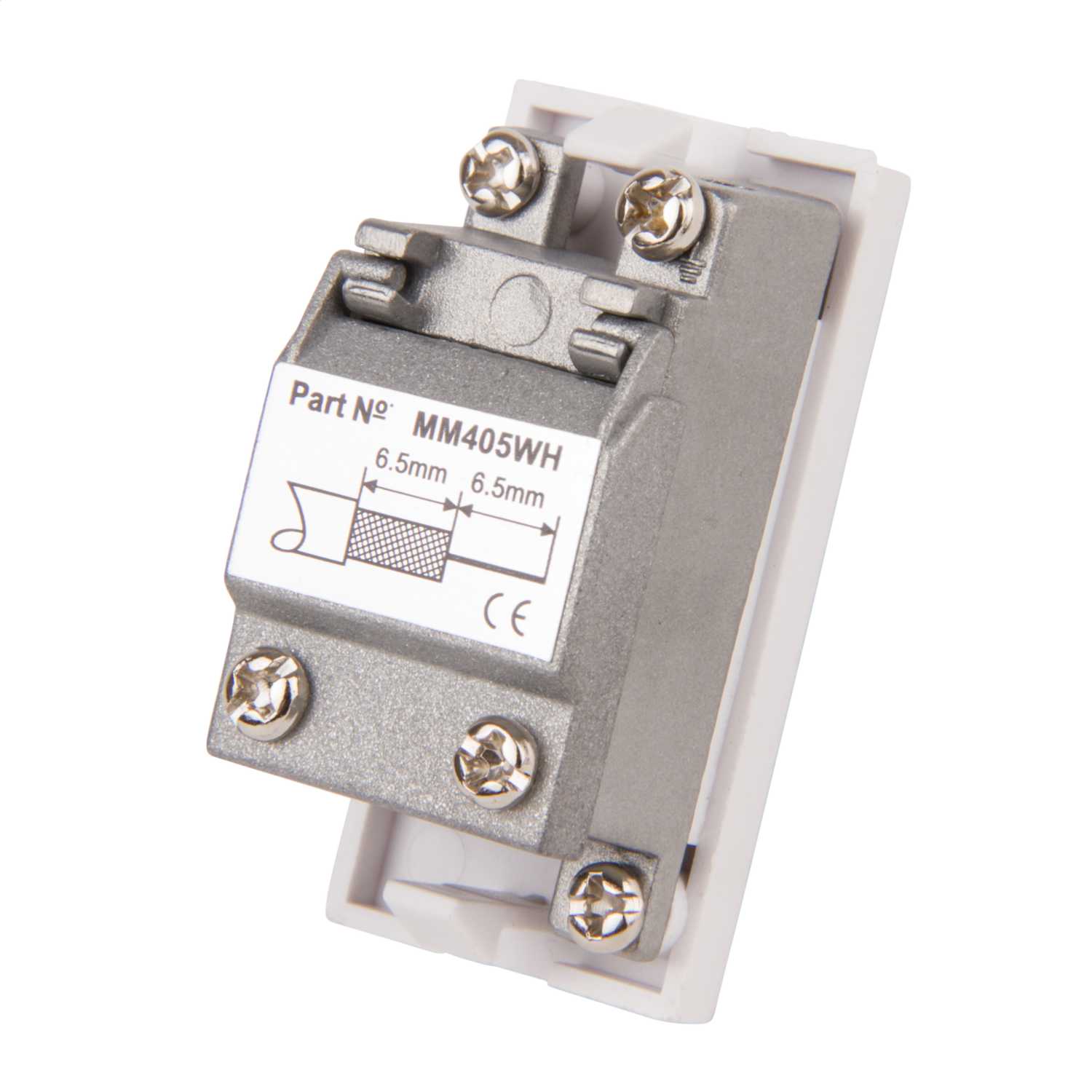 Scolmore Click New Media Single Satellite Shielded Euro Module White ...