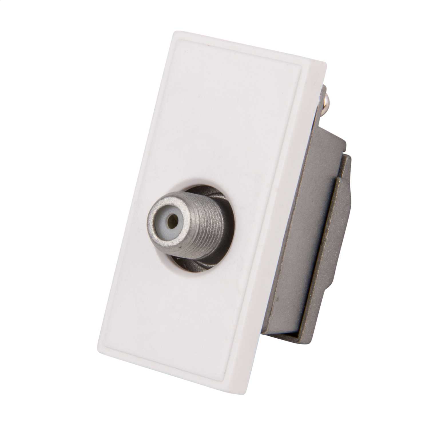 Scolmore Click New Media Single Satellite Shielded Euro Module White ...