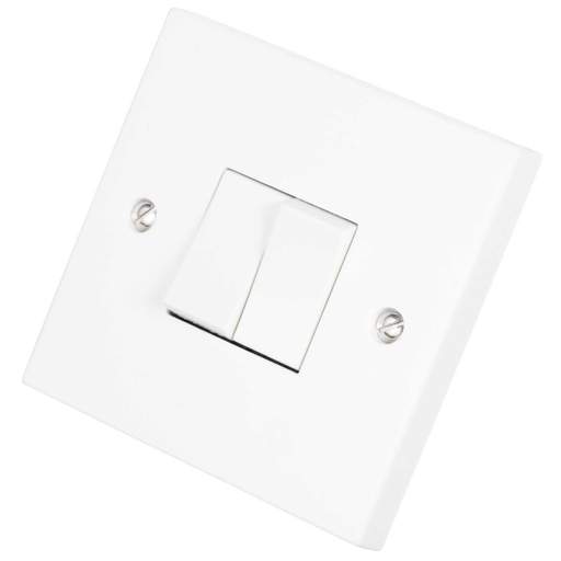 Scolmore Click Polar 10A 2 Gang 2 Way Light Switch White (PRW012) | CEF