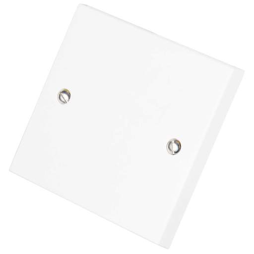 Scolmore Click Polar 20A 1 Gang Flex Outlet Plate White (PRW017) | CEF