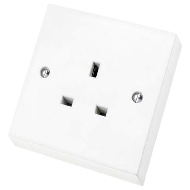 Scolmore Click Polar 13A 1 Gang Unswitched Socket White (PRW030) | CEF