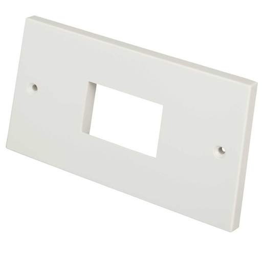 Scolmore Click Mini Grid 2 Gang 3 Apertures Minigrid Plate White ...