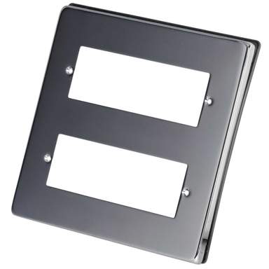 Scolmore Click Deco 12 Module Front Plate Polished Chrome (VPCH512) | CEF