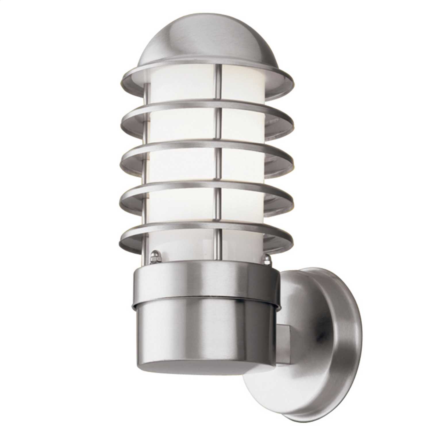 Searchlight 40W IP44 Outdoor Wall Light Satin Silver (051) | CEF
