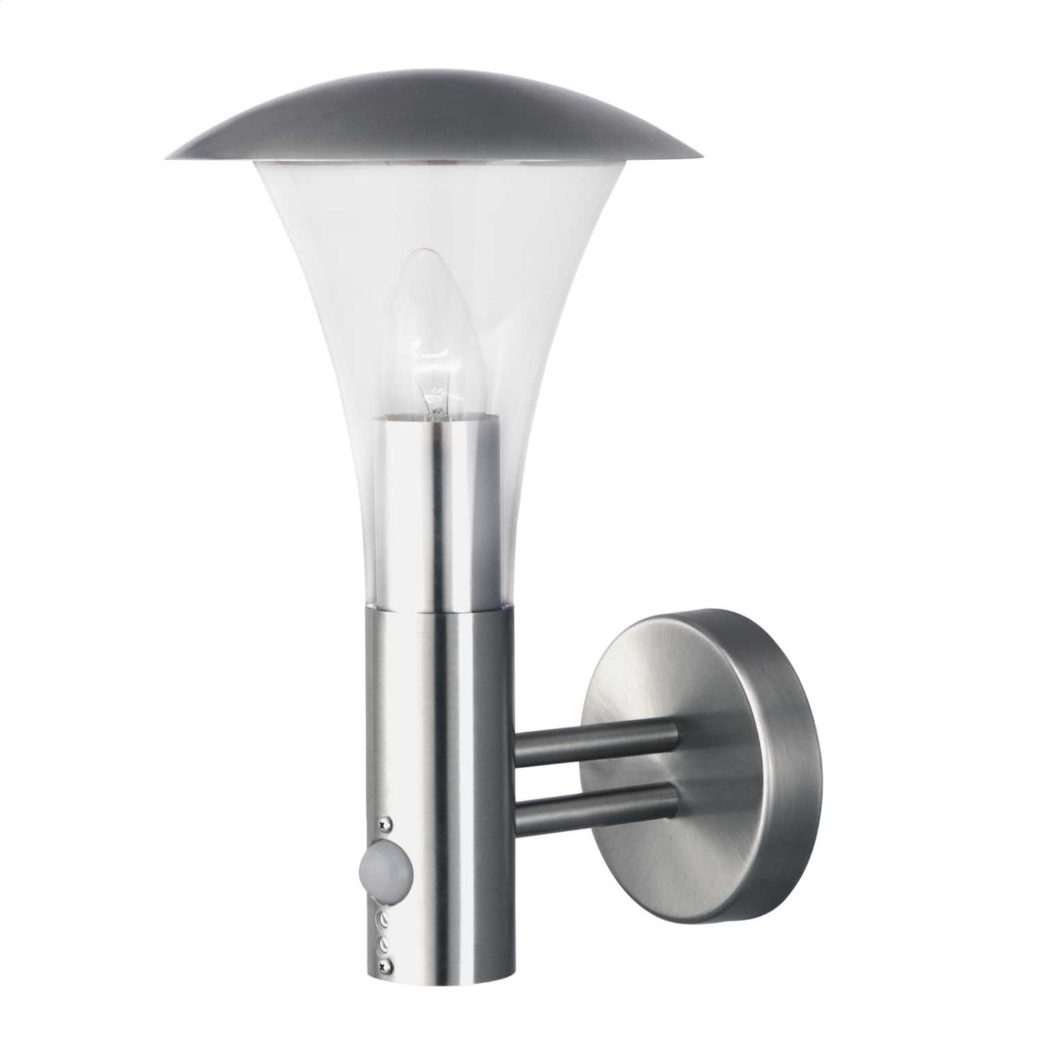 Searchlight Strand Wall Light with PIR and Polycarbonate Diffuser ...