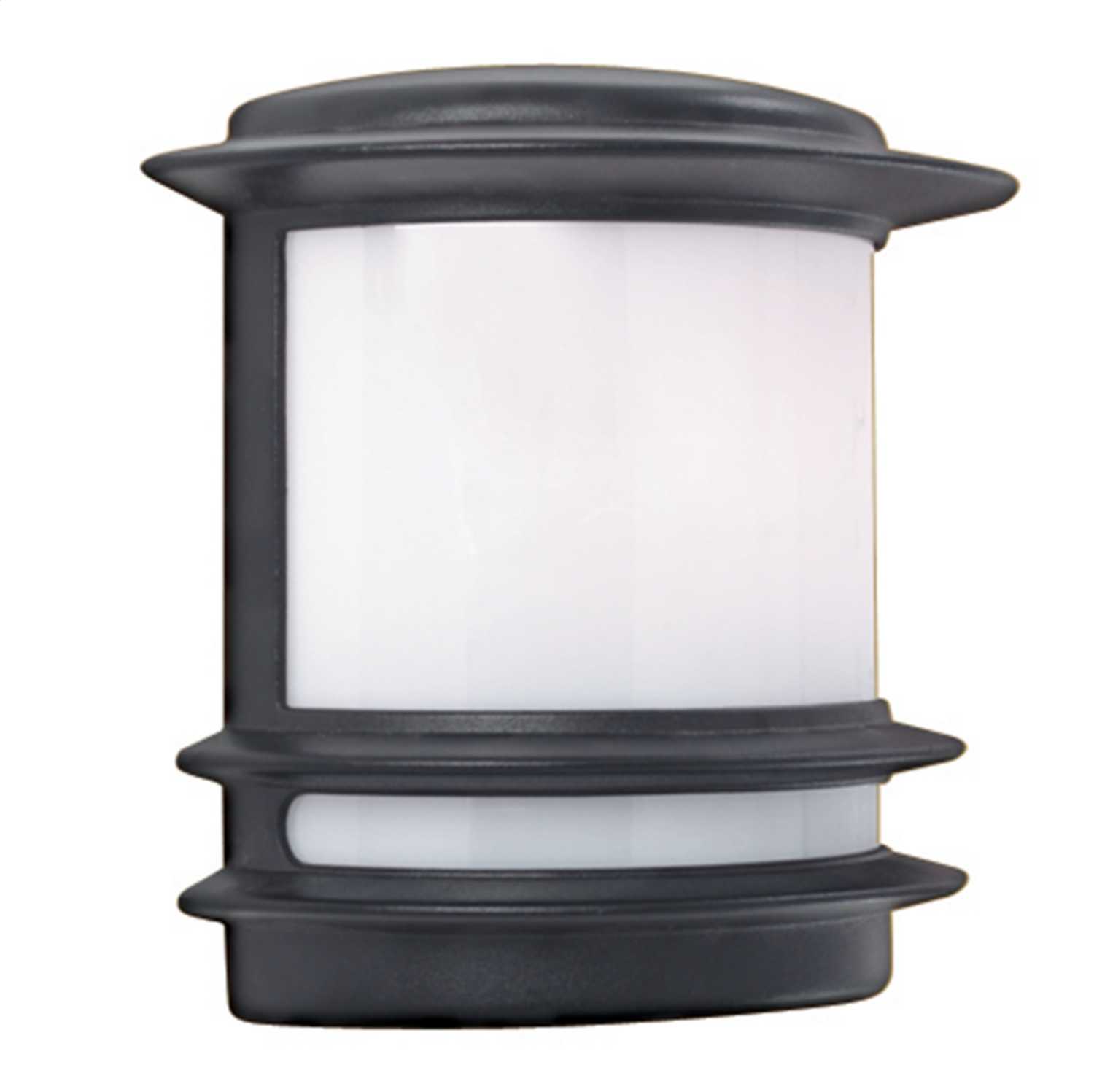 Searchlight Aluminium Opal Lens Outdoor Wall Light Black (1812) | CEF