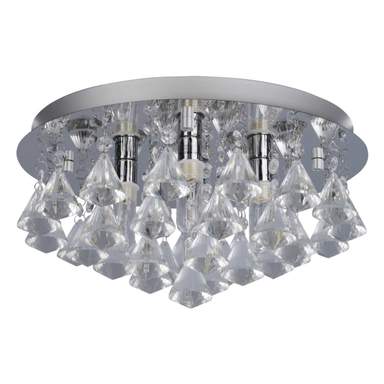 Searchlight Hanna 4 Light Pyramid Crystal Light Chrome (2204-4CC) | CEF