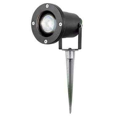 Searchlight Spikey Cast Aluminium Spike LED Light Black (5001BK-LED) | CEF