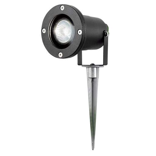 Searchlight Spikey Cast Aluminium Spike LED Light Black (5001BK-LED) | CEF
