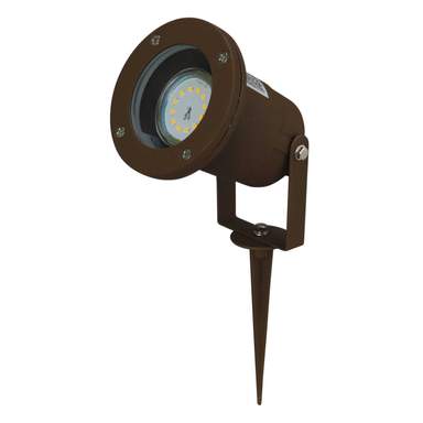 Searchlight Spikey Cast Aluminium Spike LED Light Rust Brown (5001RUS ...