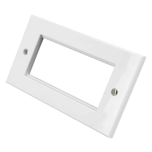 Securi-Flex 2 Gang 4 Euro Module Face Plate (SFX/ACC-C5-6-2XFP-WHT-1) | CEF