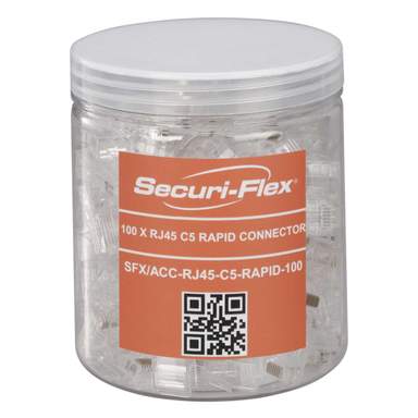 Securi-Flex CAT5E RJ45 UTP Rapid Connector Plug (Tub of 100) (SFX/ACC ...