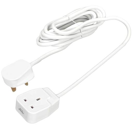 LGA Selectric 13A 3m 1 Gang Extension Lead White (9128/13/3M) | CEF
