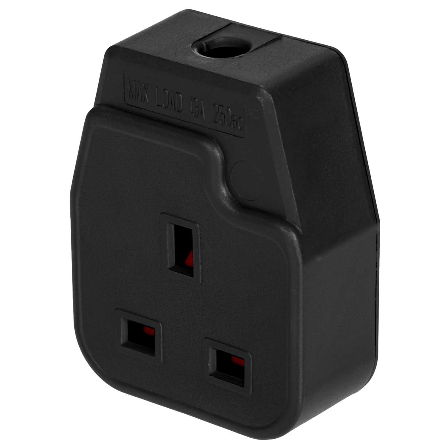 LGA Selectric 13A 1 Gang Trailing Socket Black (9128B) | CEF