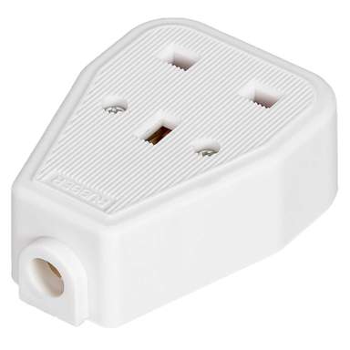LGA Selectric 13A 1 Gang Heavy Duty Trailing Socket White (9128RW) | CEF