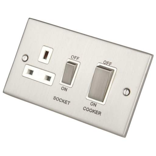 LGA Selectric 5M 45A DP Cooker Control Unit Metal / White Insert Satin ...