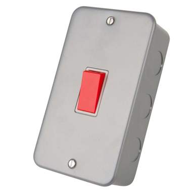 LGA Selectric 45A DP 2 Gang Vertical Switch Metal Clad (LG952MB) | CEF