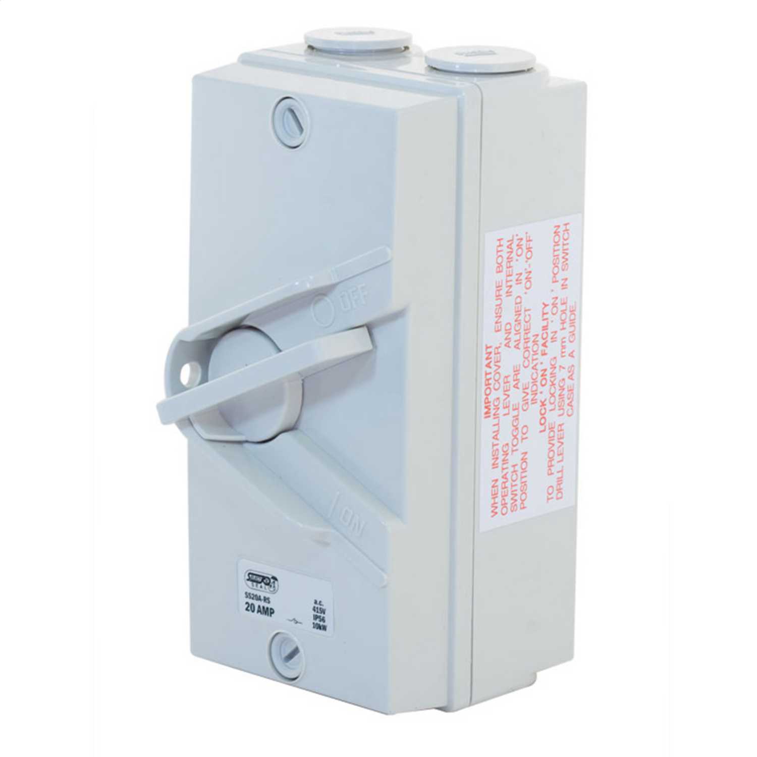LGA Selectric 20A 4 Pole Rotary Isolator Switch IP56 (SS20A-RS) | CEF