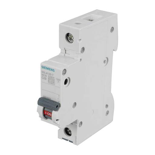 Siemens 20A Single Pole 10kA C Curve MCB (5SL4120-7MB) | CEF