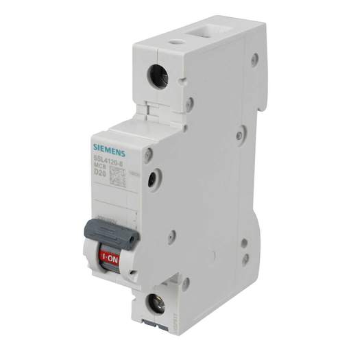 Siemens 20A Single Pole 10kA D Curve MCB (5SL4120-8MB) | CEF