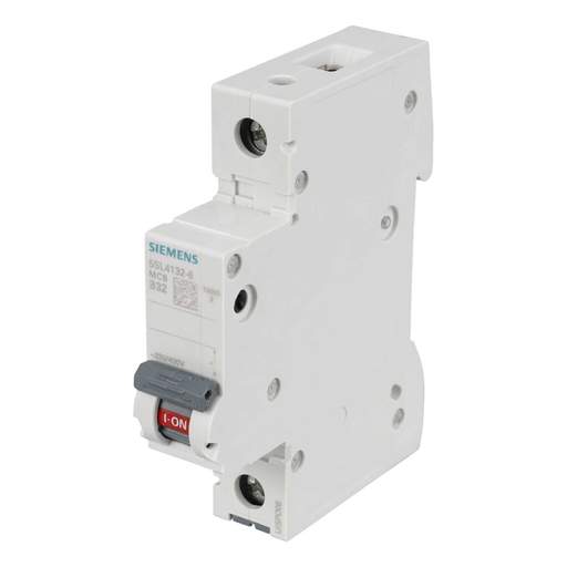 Siemens 32A Single Pole 10kA B Curve MCB (5SL4132-6MB) | CEF