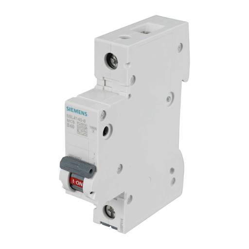 Siemens 40A Single Pole 10kA B Curve MCB (5SL4140-6MB) | CEF