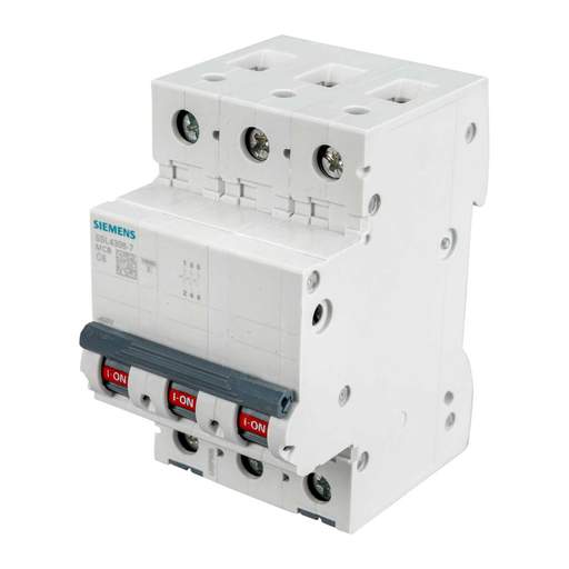 Siemens 6A Triple Pole 10kA C Curve MCB (5SL4306-7MB) | CEF