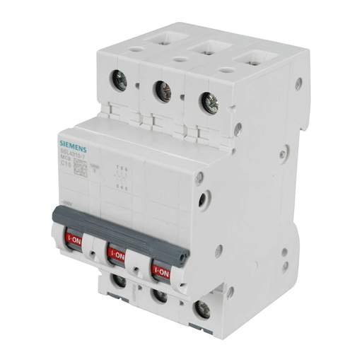 Siemens 10A Triple Pole 10kA C Curve MCB (5SL4310-7MB) | CEF
